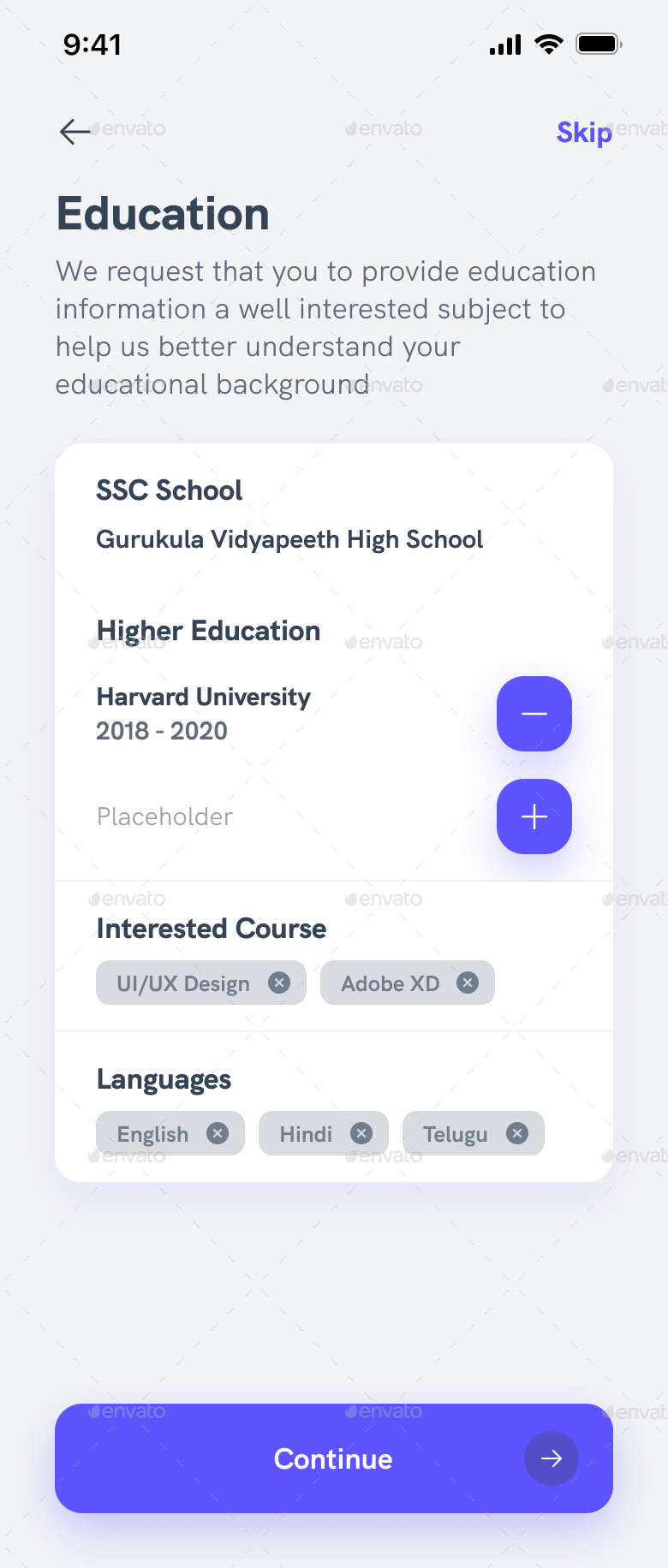 EduSmart E-learning UI Kit, Web Elements | GraphicRiver